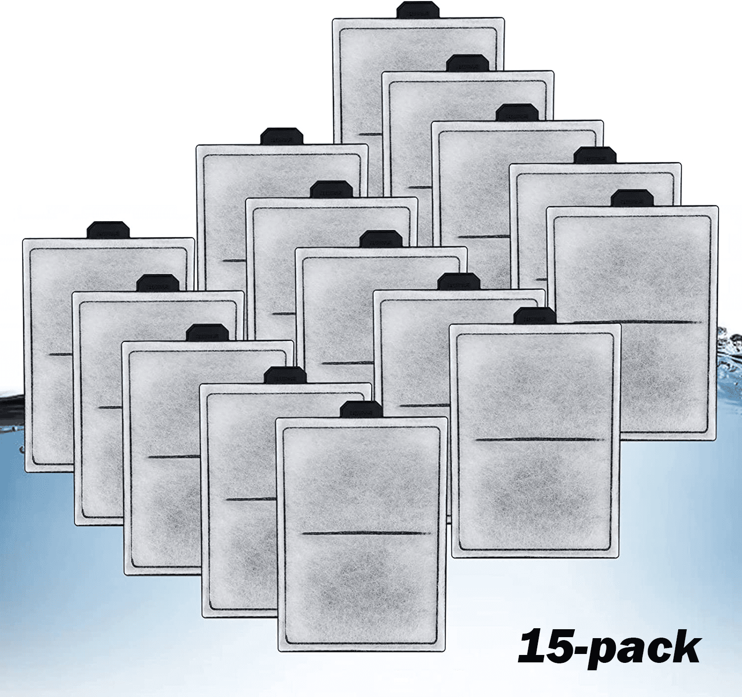 15 Pack PF-S Filter Cartridge for Top Fin Silenstream PF10 Power ...