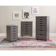 Linon Ansley 8-Drawer Rolling Storage Cart, Gray - Walmart.com