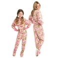 Big Feet Pjs Pink Camo Micro Polar Fleece Adult Sleeper Footed Pajamas