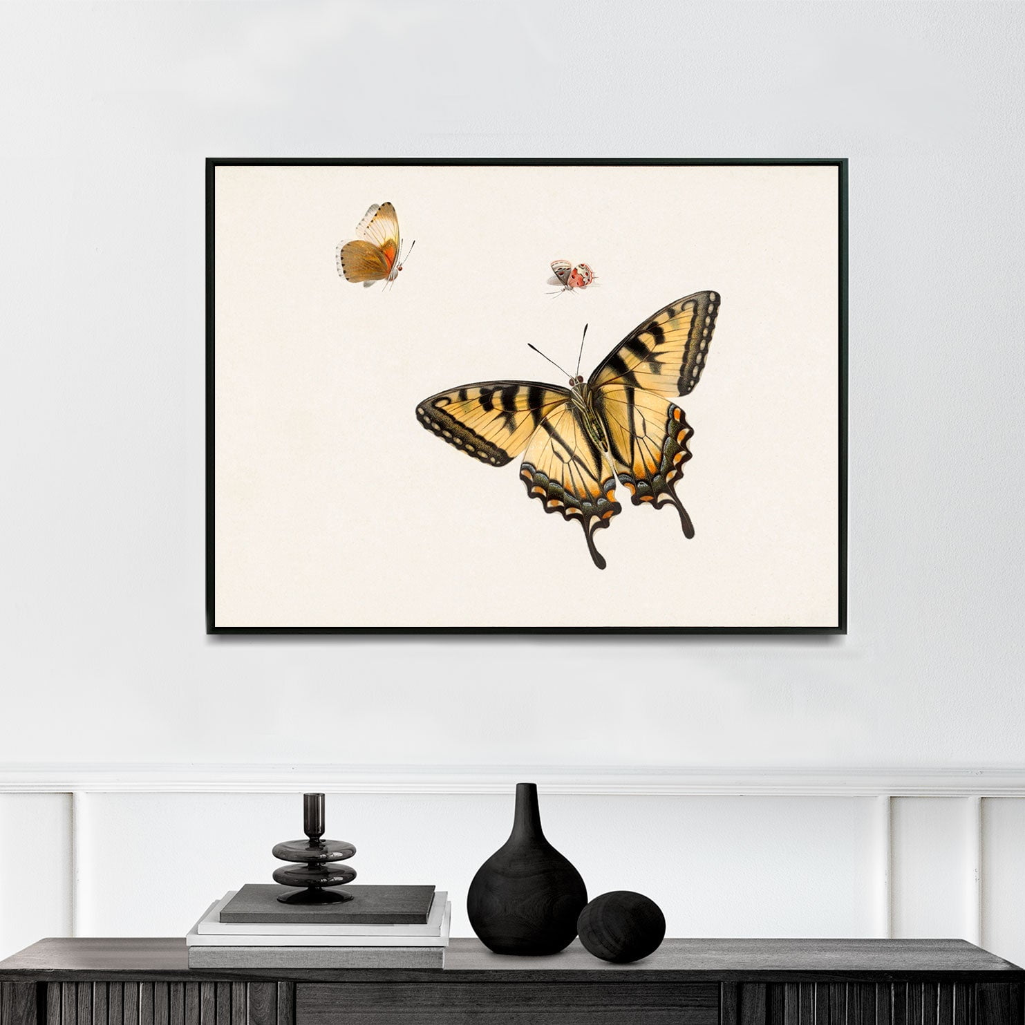 Three Butterflies | Herman Henstenburgh | Premium Fine Art Print | 18th ...