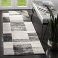 SAFAVIEH Retro Carleen Abstract Area Rug, Black/Light Grey, 2'6" x 4 ...