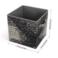 10.6in Folding Storage Box Solid Material Handle On Both Sides For Easy ...