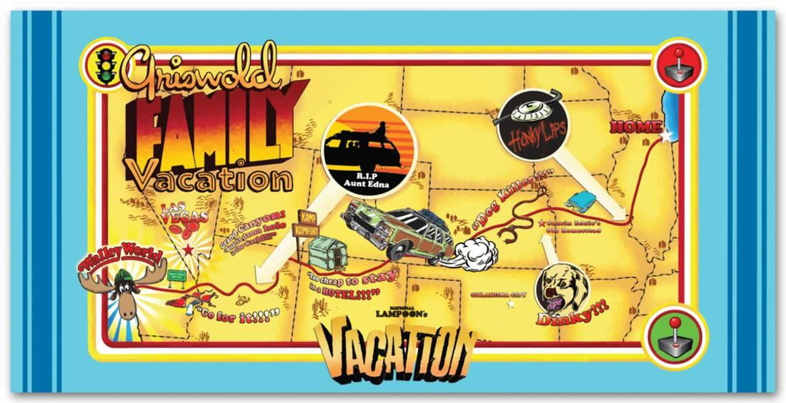 National Lampoon's Vacation - Map Beach Towel Beach Towel - 30x60 ...