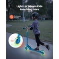 Kids 2 Wheel Kick Scooter with Light Up Wheels Adjustable Handlebar ...
