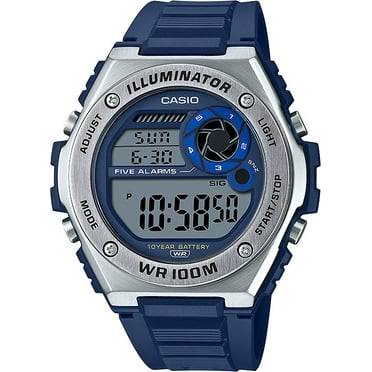 Casio Men's Heavy Duty Digital Watch, Blue - W737H-2AV - Walmart.com