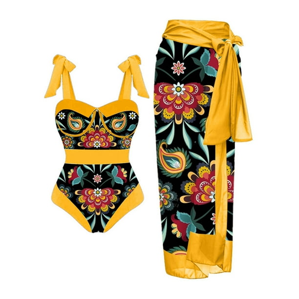 Smihono Bikini For Women Summer Plus Size Swimwear Womens Sexy One