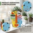 Abstract Face Planter Resin Pot for Succulents – Outdoor Garden ...