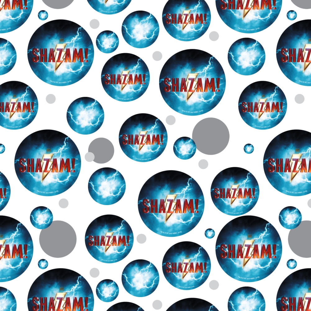 Shazam! Movie Logo Premium Gift Wrap Wrapping Paper Roll - Walmart.com