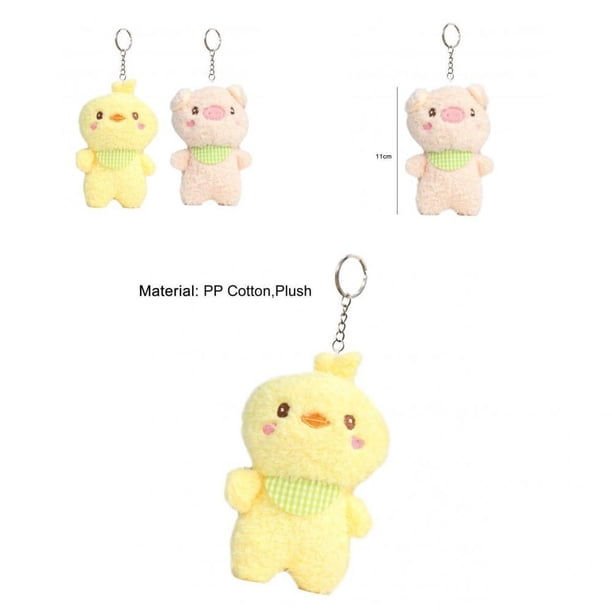 Flexible Cute Little Yellow Chicken Plush Toy Pendant for Children ...