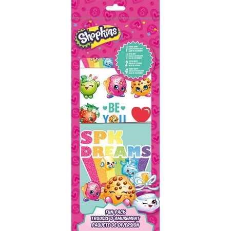 Fun Packs Stickers - Shopkins - w/Tattoos Games Toys Set st8709 ...