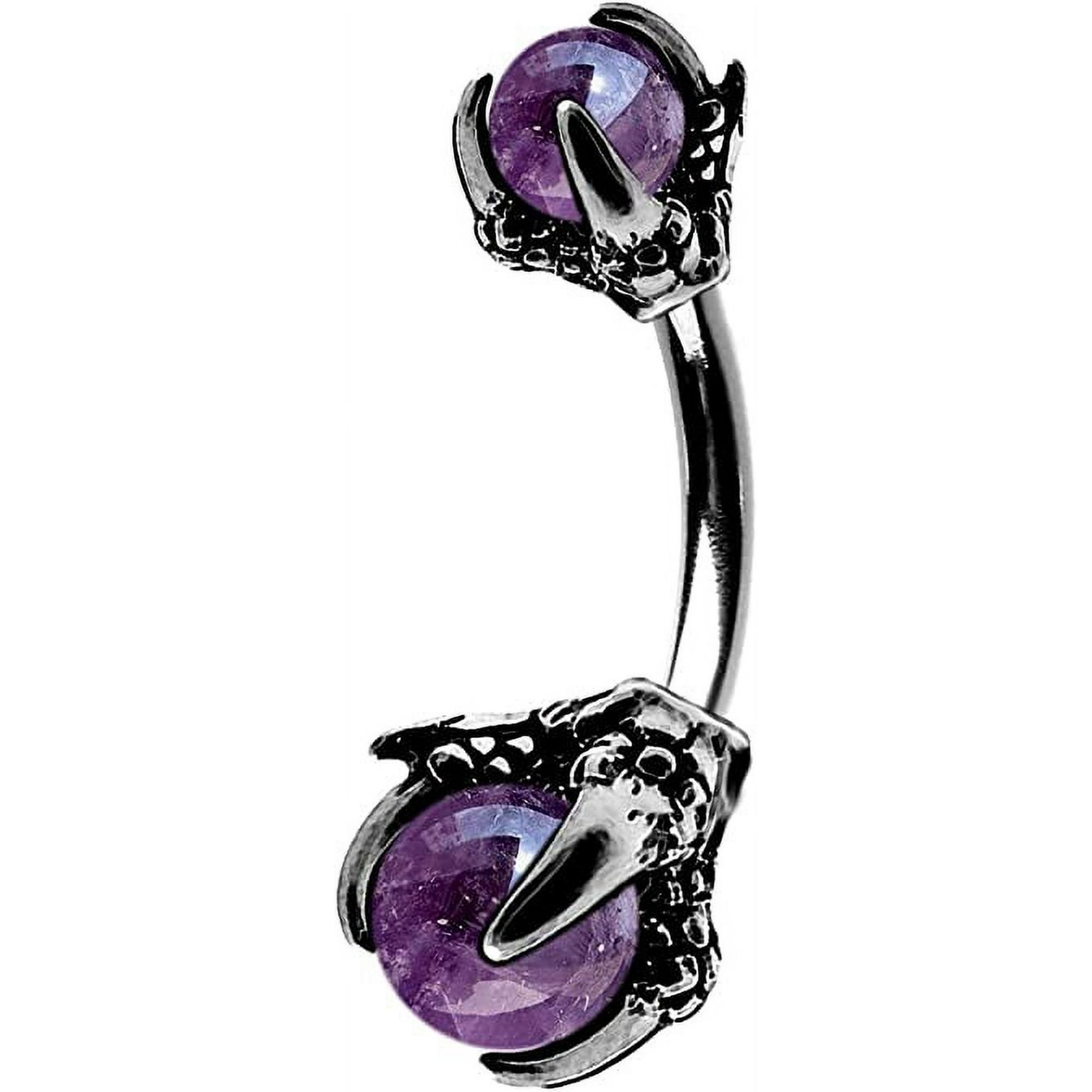 Click here for Nielieping Claw Belly Button Rings 14g Surgical St... prices