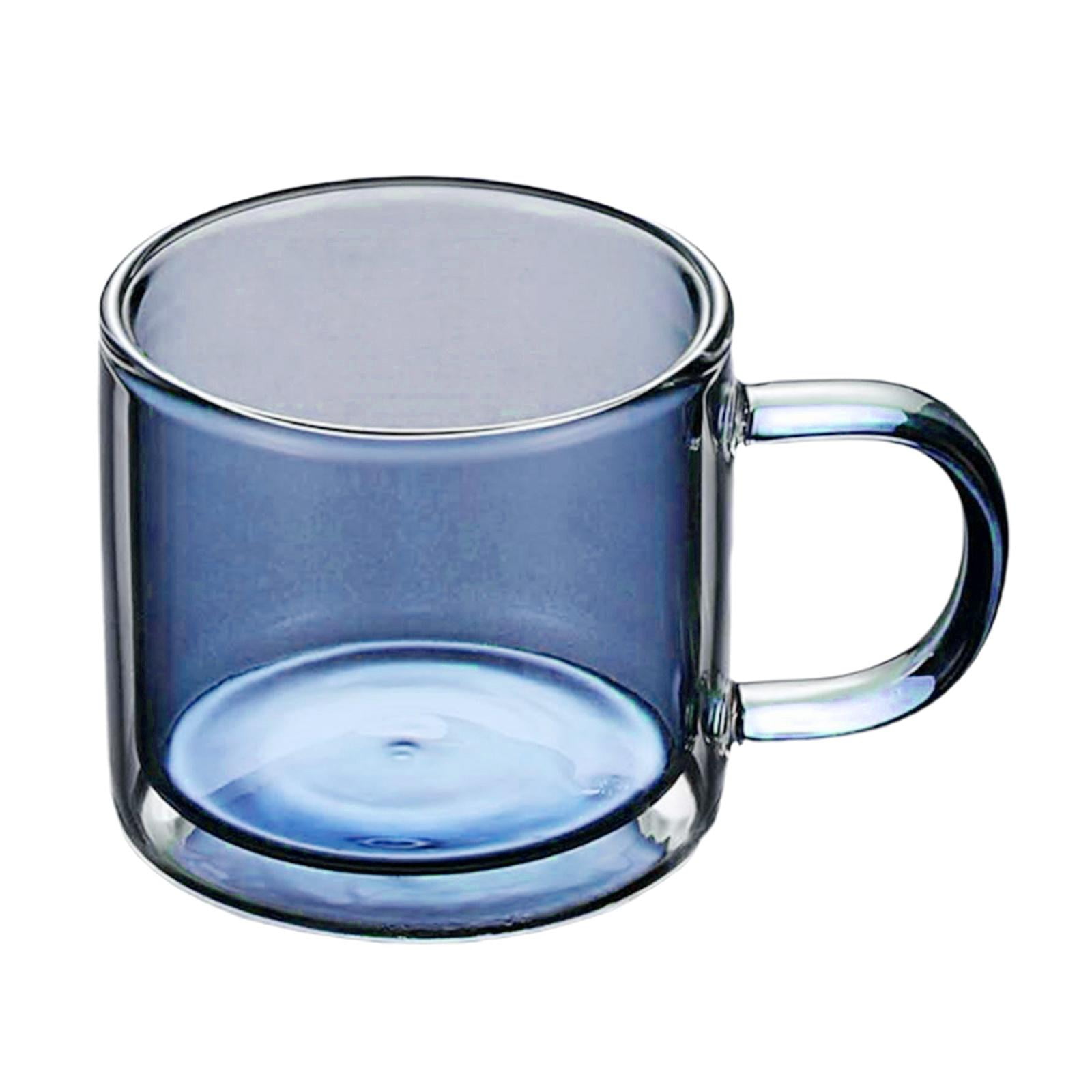 8 Glass Coffee Mugs Glasses - Insulated Glassware with Large Espresso ...