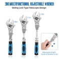 Multifunction 5 In 1 Torque Wrench 10 Inch Adjustable Ratchet Wrench ...