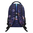 chaqlin Dark Purple Galaxy Sea Turtle Backpack for Teen Boys Large ...