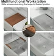 Free Shipping! 33 Farmhouse Sink 33" x 22" Stainless Steel Workstation ...