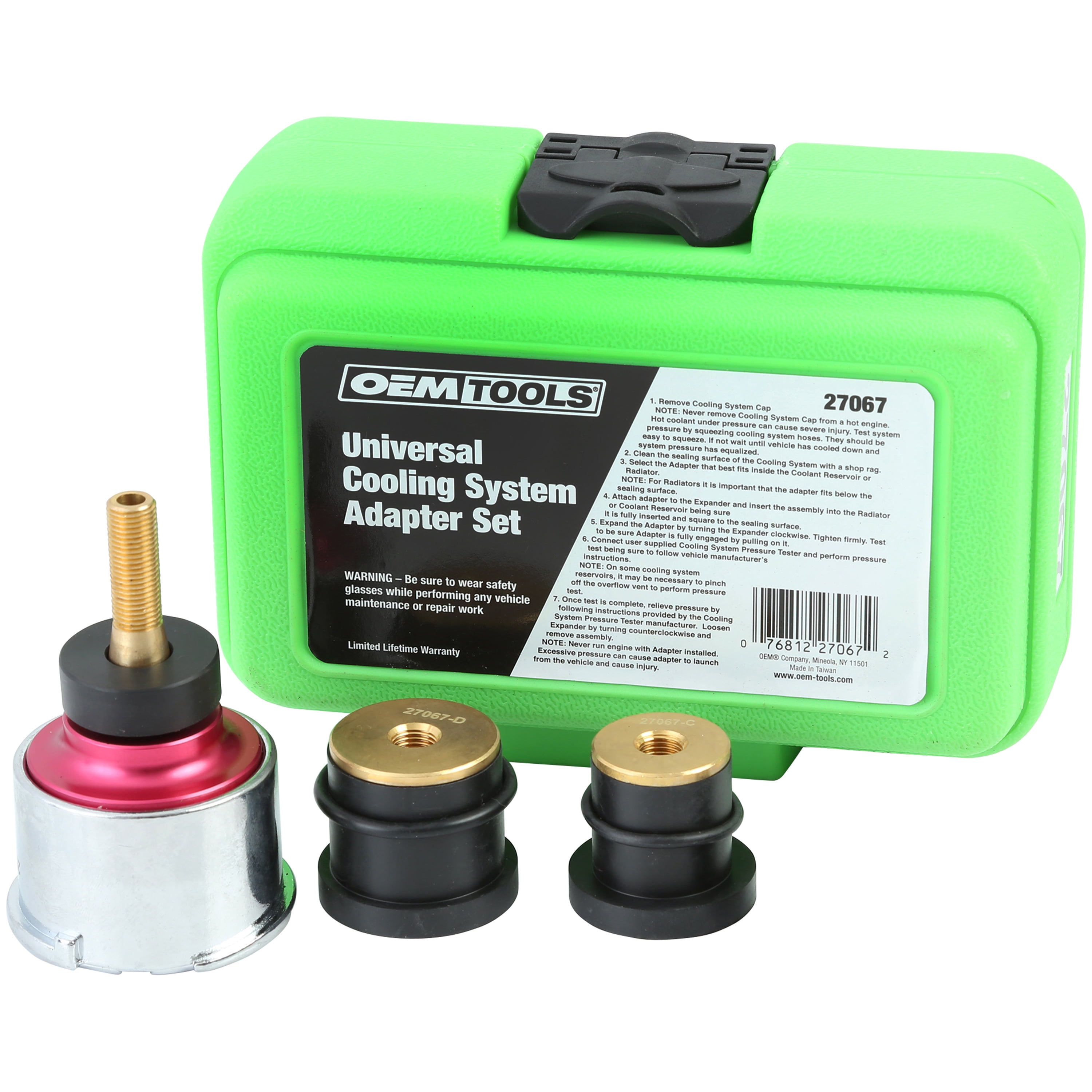 OEMTOOLS 27067 Universal Cooling System Adapter Set, Works with Auto ...