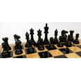 4 QNS Black Boxwood 4 5/8 Anderssen Staunton Wood Large Chess Men Set ...