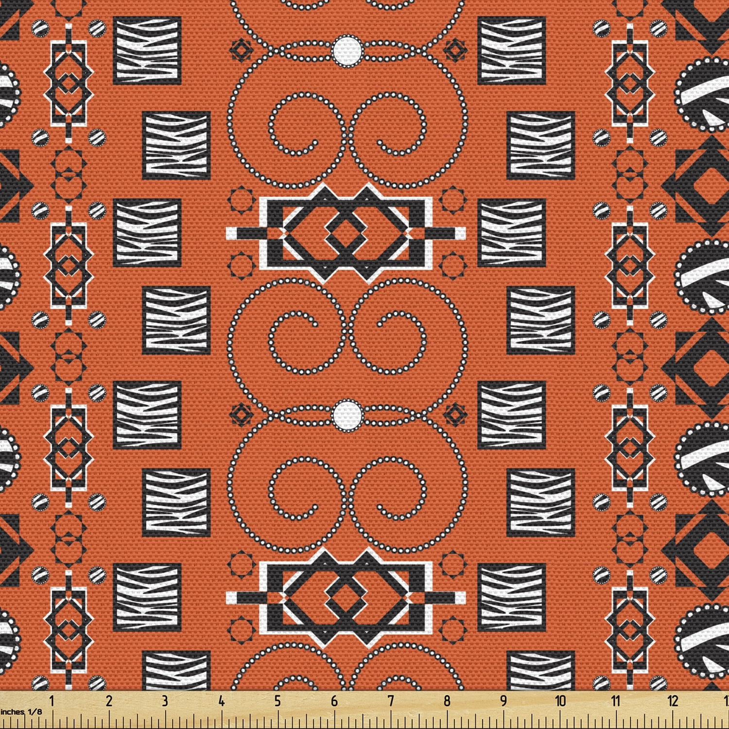 African Fabric By The Yard Pattern With Traditional Ornamental Folk african-fabric-by-the-yard-pattern-with-traditional-ornamental-folk