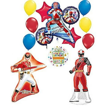 Power Rangers Birthday Party Supplies Unleash the Power Balloon Bouquet ...