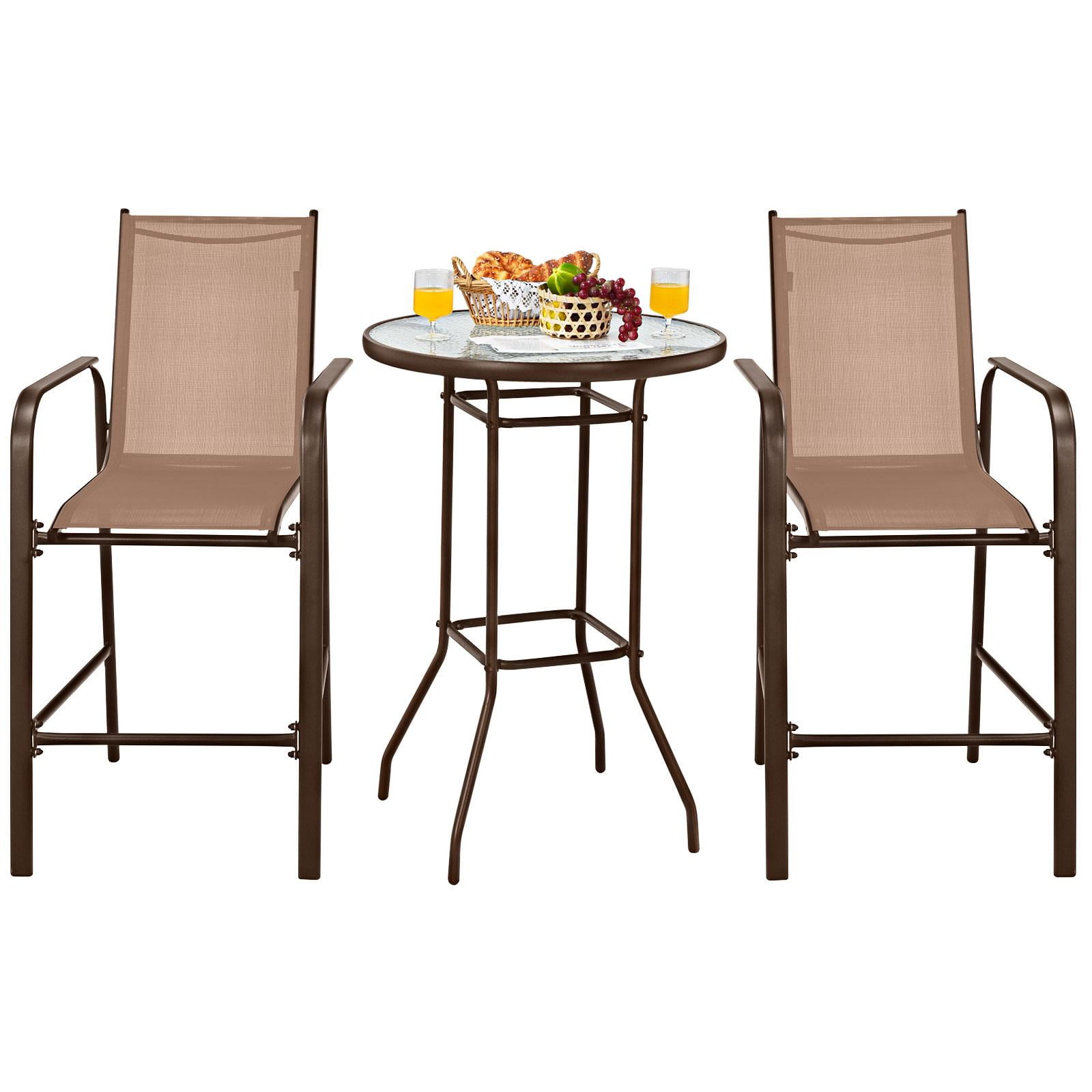 Click here for Giantex 3 Pieces Outdoor Patio Bar Set  Outdoor Bi... prices