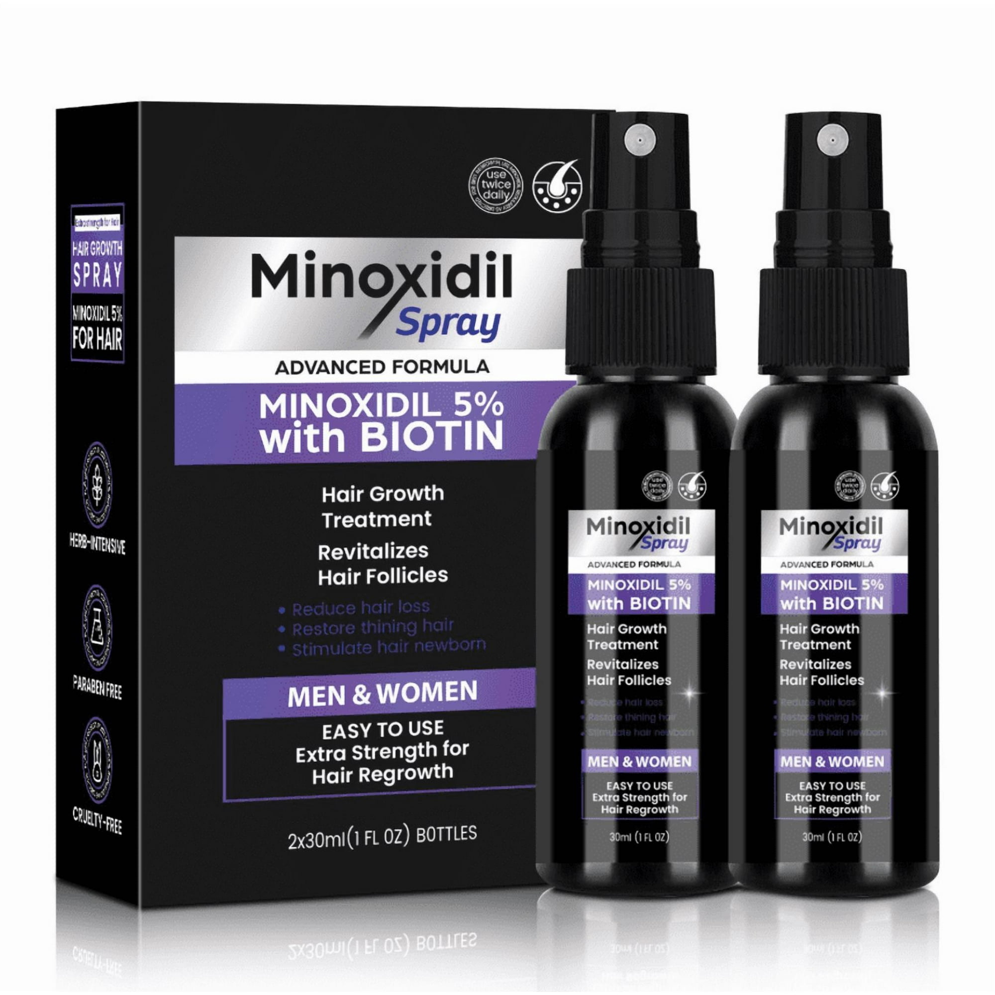 Click here for Unbranded Scalp & Hair Growth Spray - 2 Pack 20ml... prices