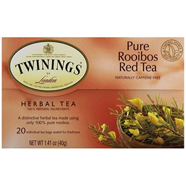 Twinings Tea Red African Rooibos Tea, 20 ct - Walmart.com - Walmart.com