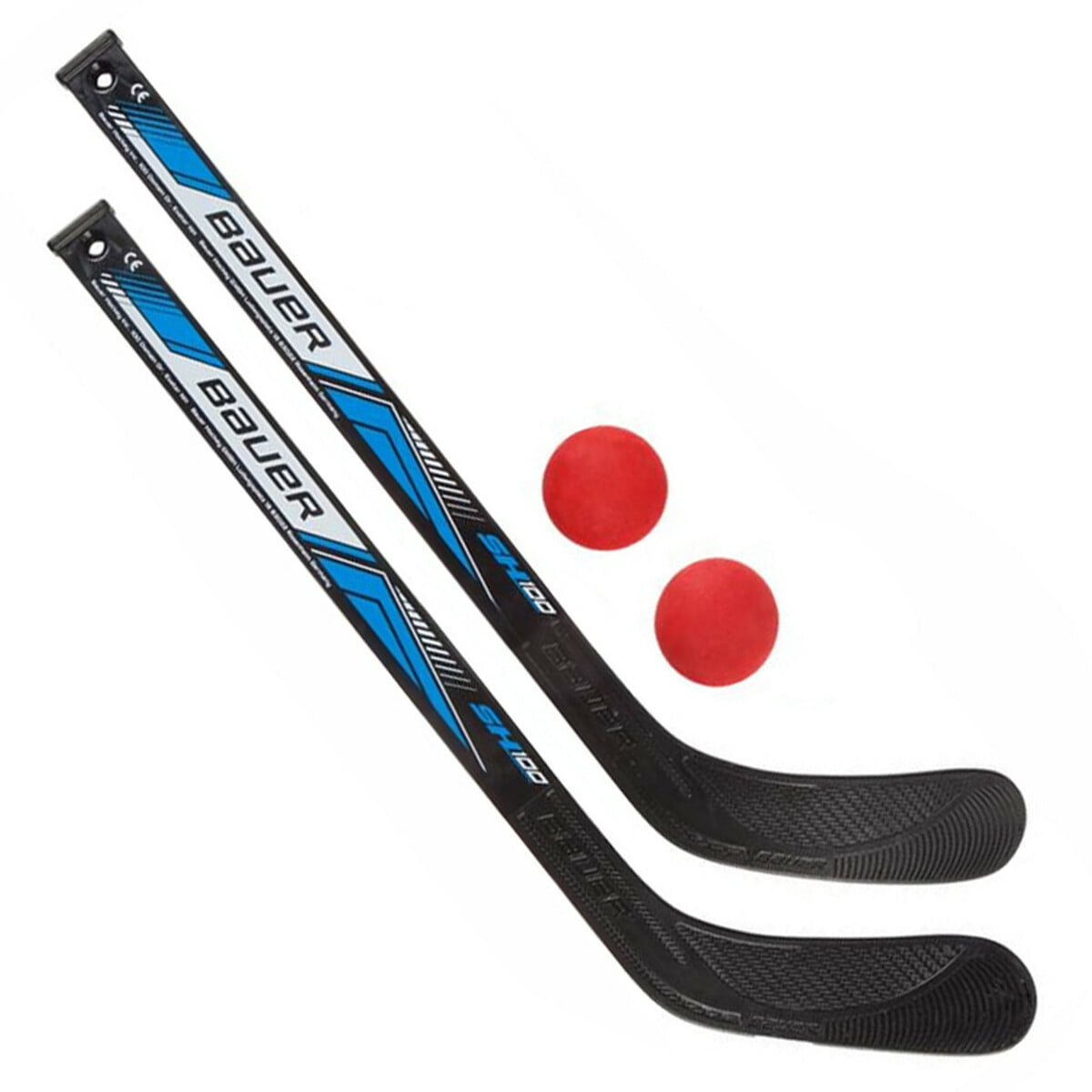 Bauer Hockey Mini Sticks & Balls Set - 2 Sticks, 2 Foam Balls - Walmart.com