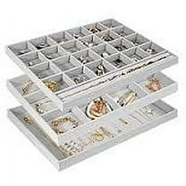 ProCase Jewelry Box: 4 Stackable Organizer Trays for Earrings ...