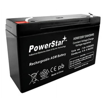 PowerStar 6V 5ah AGM SLA battery replaces Interstate SLA0905 - Walmart.com