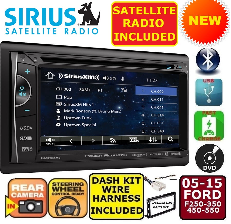 2005-2015 FORD F250/350/450/550 TOUCHSCREEN CD DVD USB AUX BLUETOOTH ...