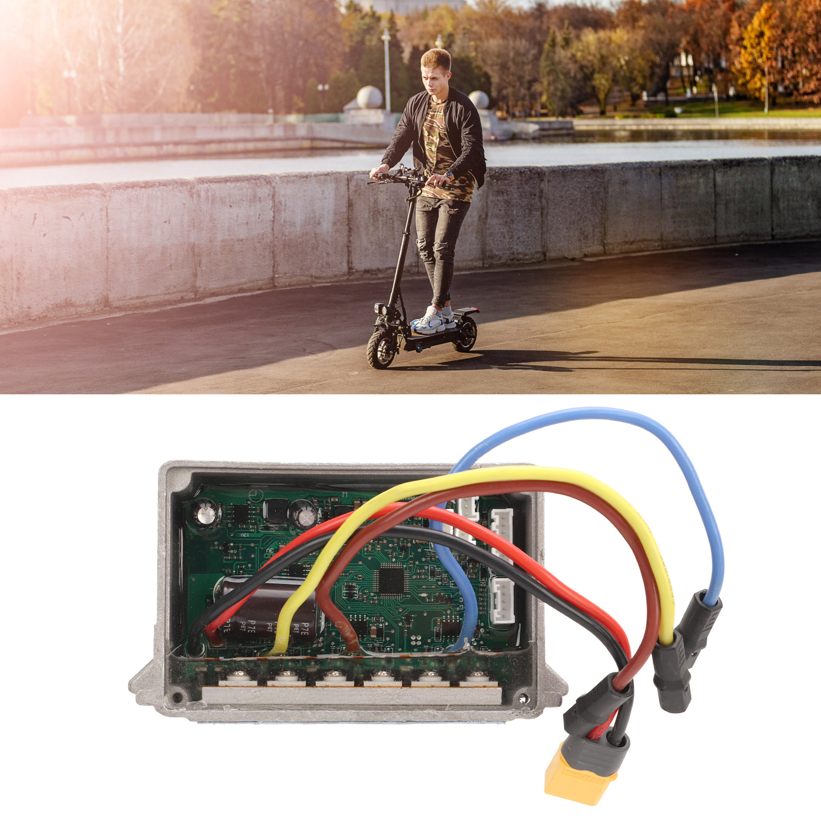 Tablero De Control De Scooter Eléctrico, Controlador De Placa Base De ...