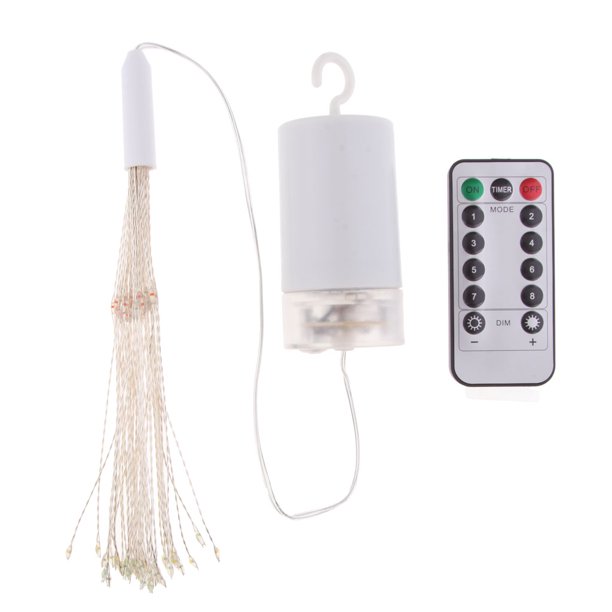 Starburst Fairy String Pendant Lights, Copper LED Pyrotechnic Christmas ...