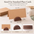 Wood Place Card Holder 5/12/24/50 Pcs, Pine Wood Table Number Holders ...