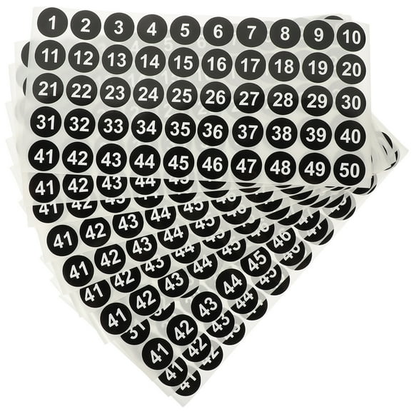 Number Stickers 1 10