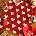 D Heart Themed Table Runner For Dining Room Living Room Decor Wedding ...