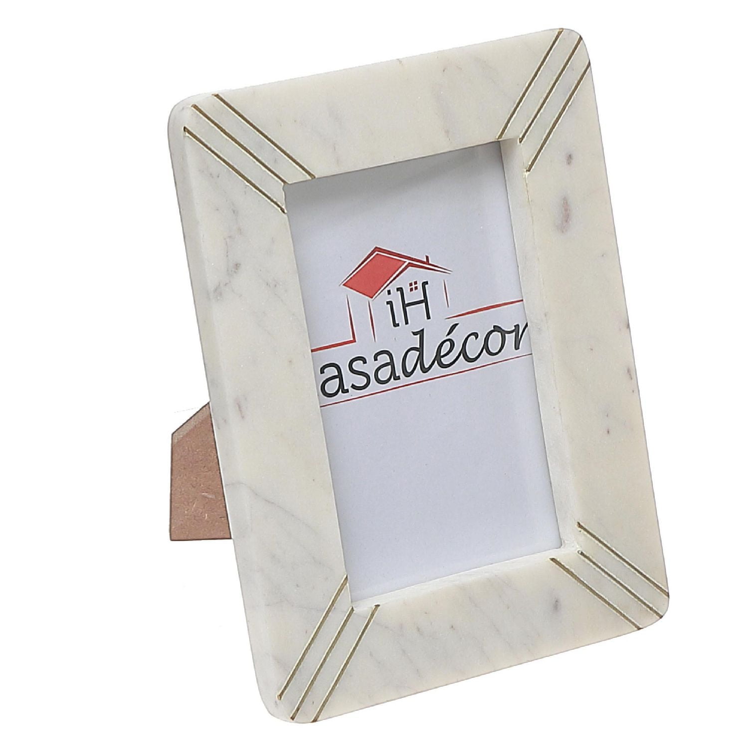 Click here for Ih Casadécor 4x6 Marble White With Brass Inlay Pic... prices