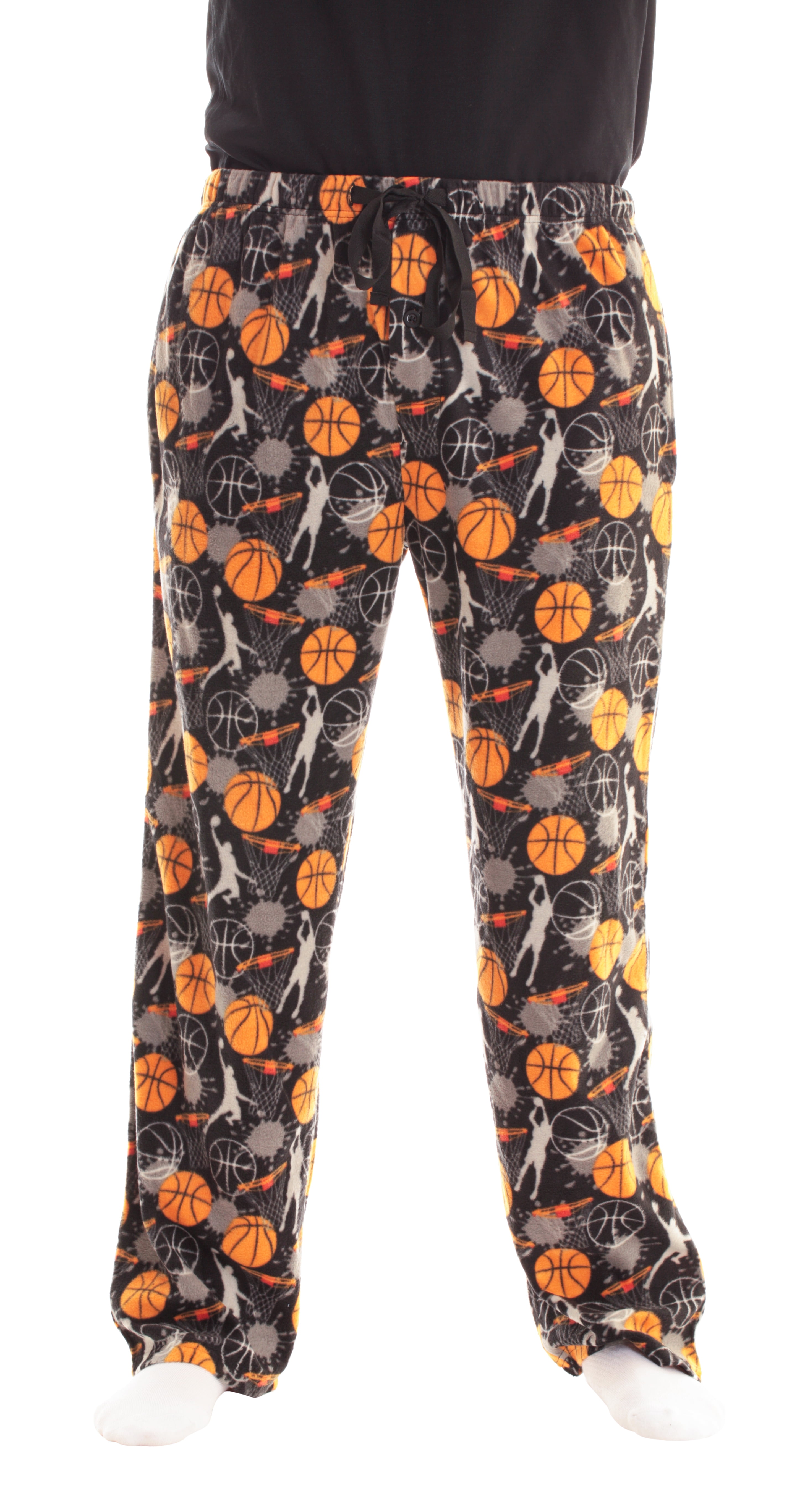 #followme Polar Fleece Pajama Pants for Men Sleepwear PJs (Basketball ...