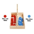 Wooden Connect 4 in A Row Strategy Board Game Set with Storage Box for ...