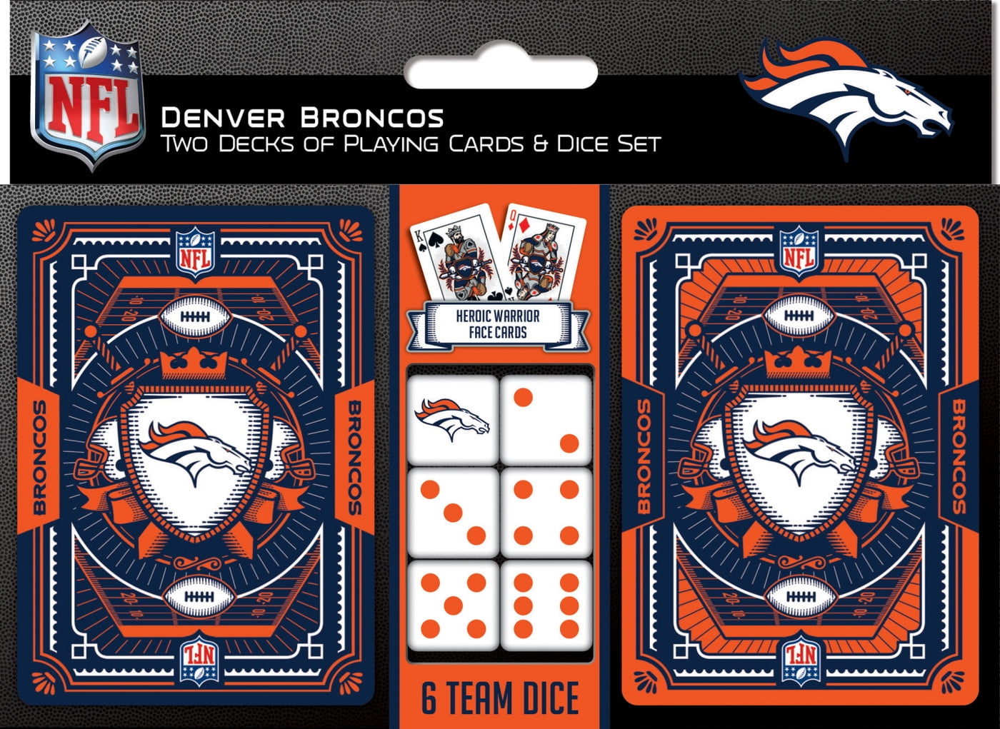 MasterPieces Officially Licensed NFL Denver Broncos 2-Pack Playing ...