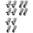 4Pcs Universals Swivels Casters Quiet Trolley Wheel Replacement 1 inch ...
