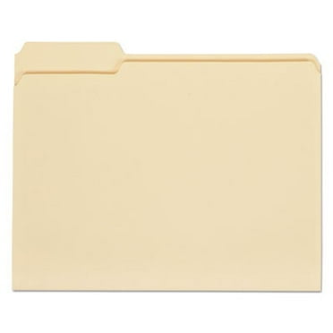 File Folders, 1/3 Cut Third Position, One-Ply Top Tab, Letter, Manila ...
