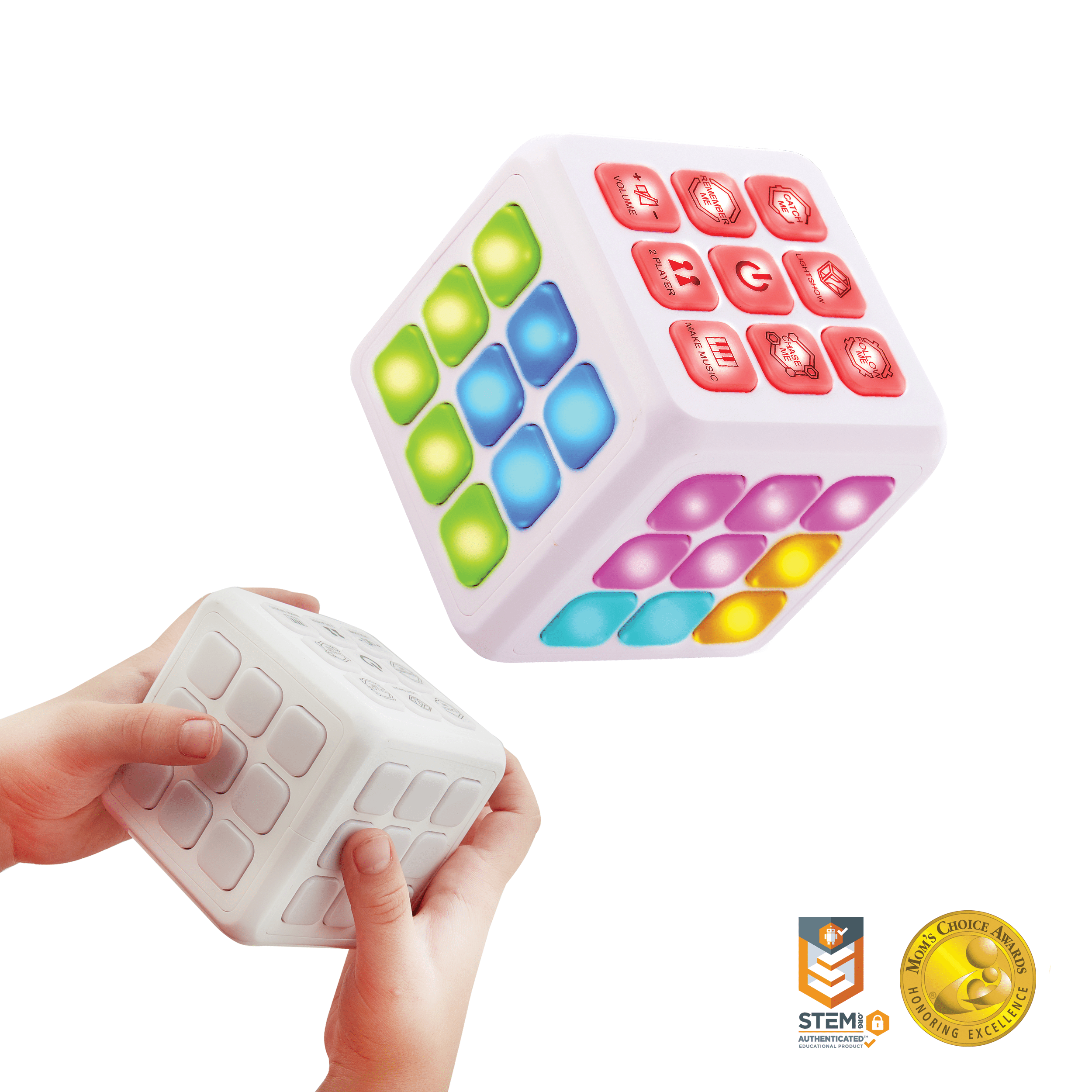Power Your Fun Cubik 5 Brain Memory Games LED Cube (White) - Walmart.com