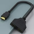 HDMI Cable Splitter Adapter: 4K Compatible, Connect Multiple Devices to ...