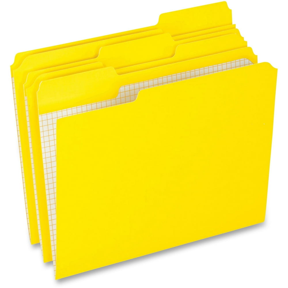 Pendaflex, PFXR15213YEL, Color Reinforced Top File Folders, 100 / Box ...