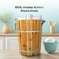 Elite Cuisine EIM569 6Qt. Old Fashioned Pine Bucket Electric/Manual Ice ...