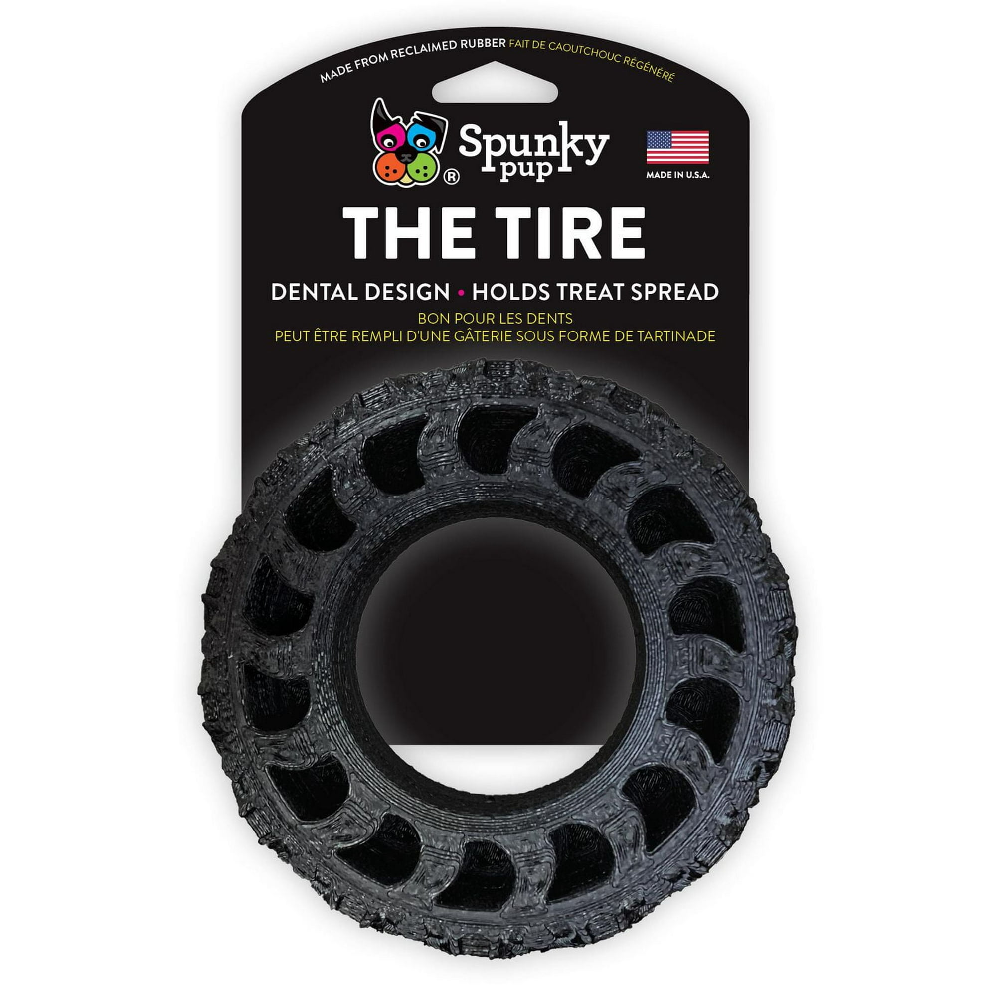 Click here for Spunky Pup The Tire Dog Toy - Usa Made prices