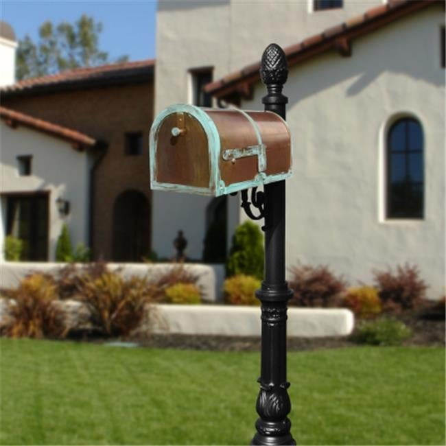 Provincial Collection Brass Mailbox in Antique Brass Patina with ...