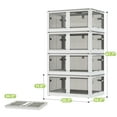 EnHomee HUGE 50GAL Storage Bins with Lids, Stackable, Large and Movable ...
