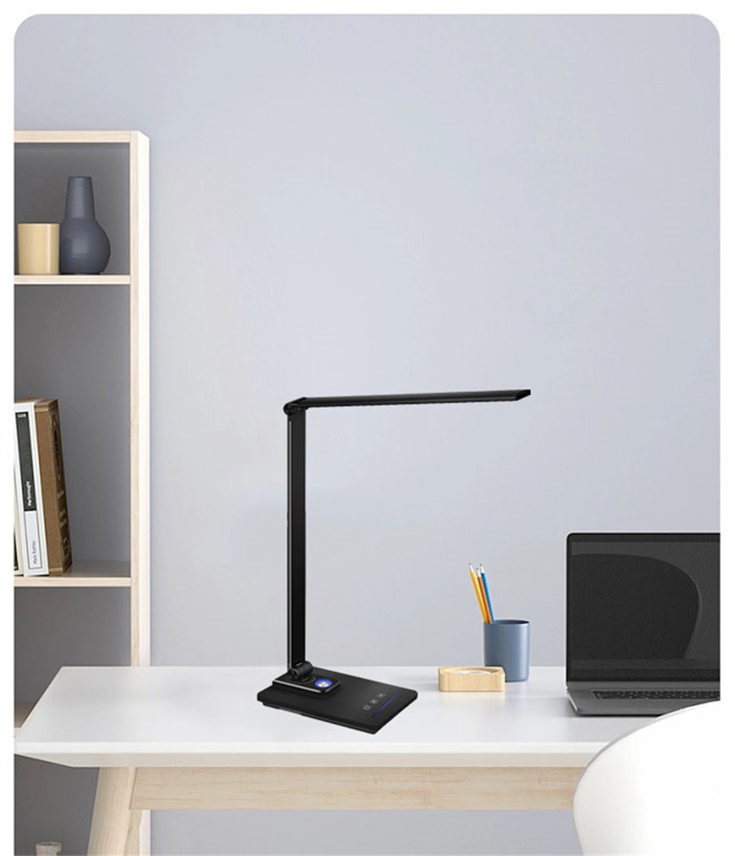 LED table lamp, with night light, 5 light source colors, 6 brightness ...