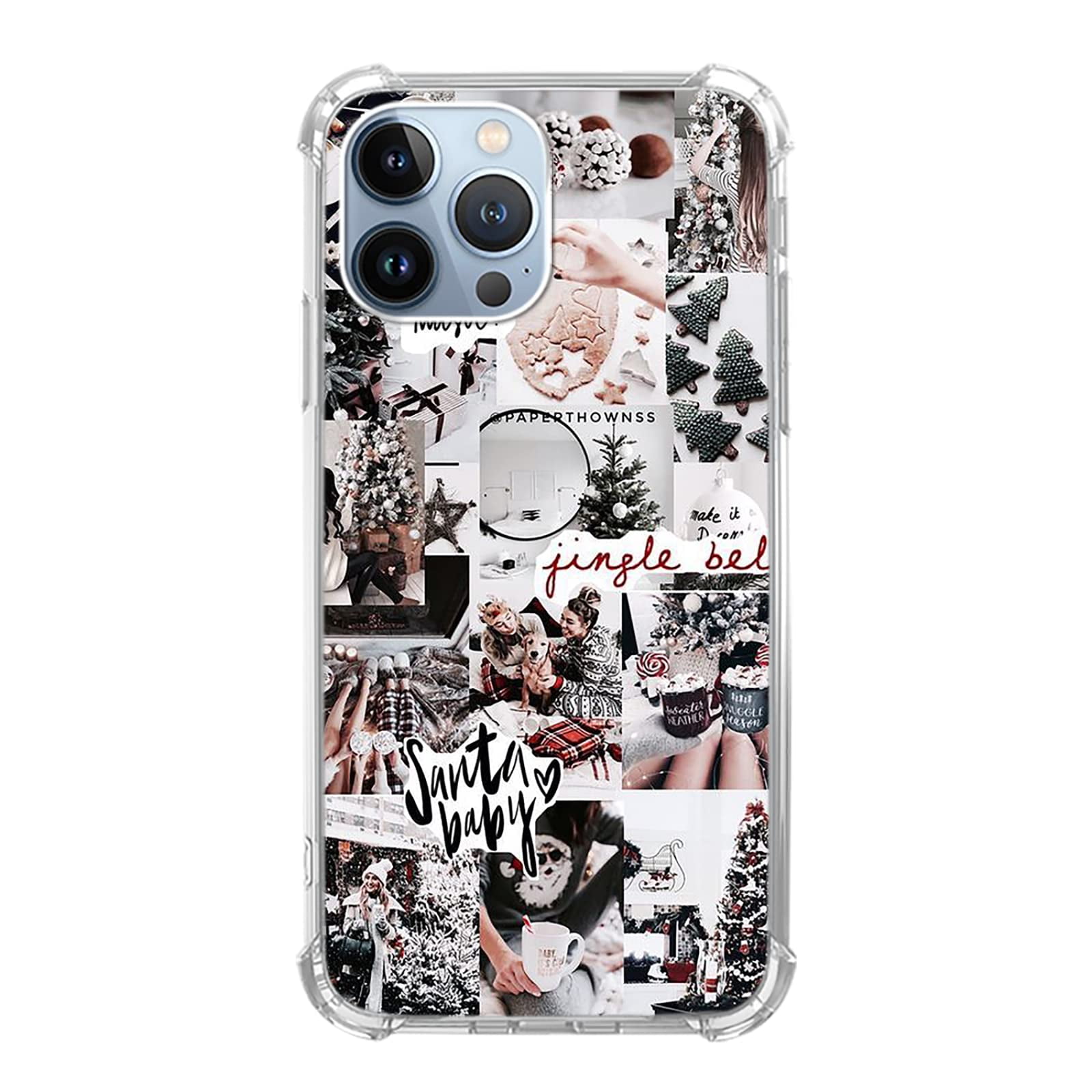 Winter Collage Case for iPhone 14 Pro Max,Aesthetic Art Design TPU Bumper Cover Case - Walmart.com
